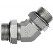 Male Adjustable O Ring Boss 45 Degree Elbow Hydraulic Tube Fitting On