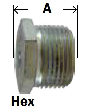 Zinc Hex Head Plug On SC Fastening Systems