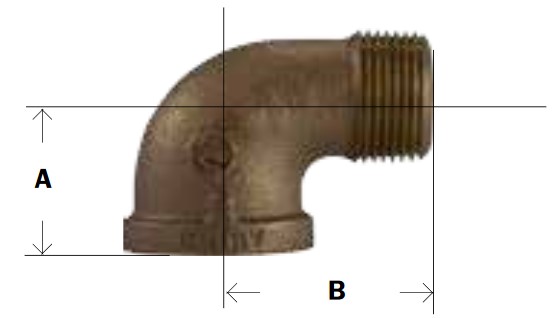 Lead Free Bronze 90 Degree Street Elbow On SC Fastening Systems