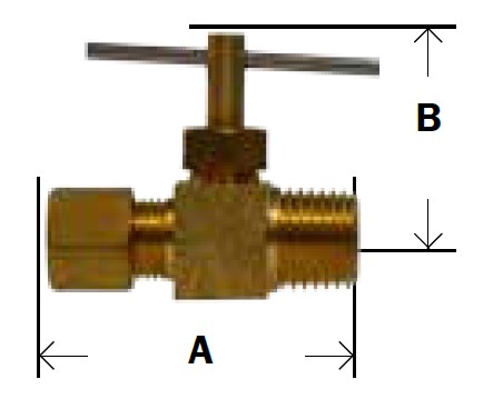 Compression x MPT Needle Valve On SC Fastening Systems